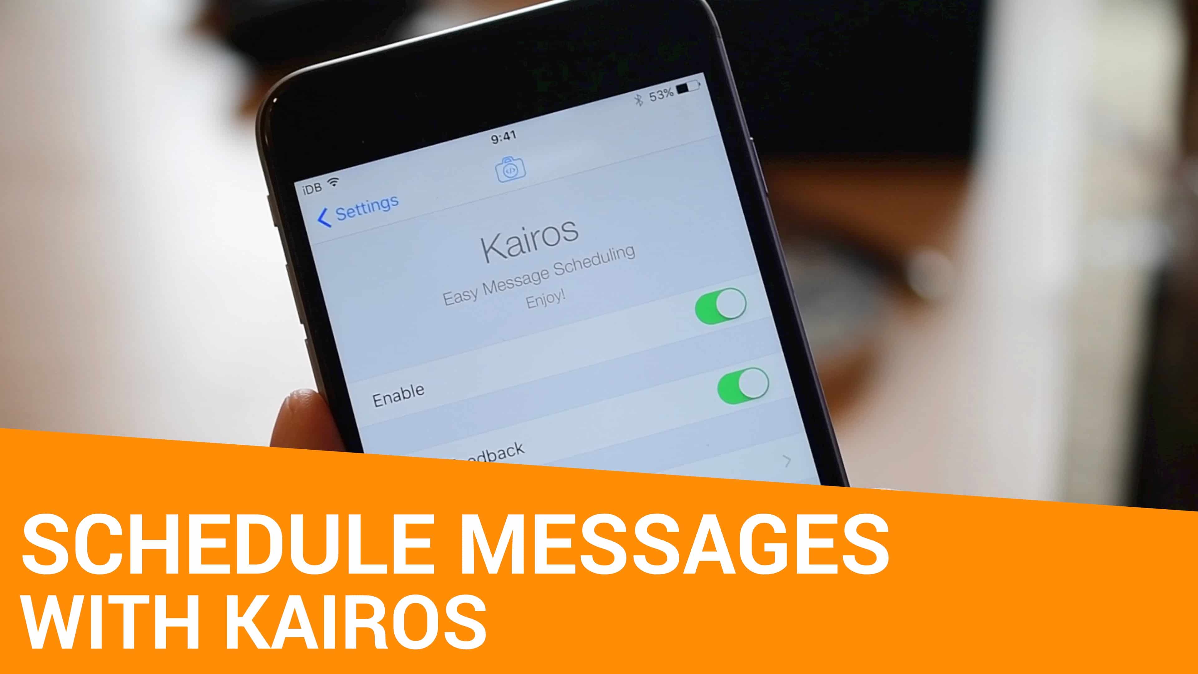 How To Delay Sending Text Messages Or IMessage On IPhone Using Kairos 